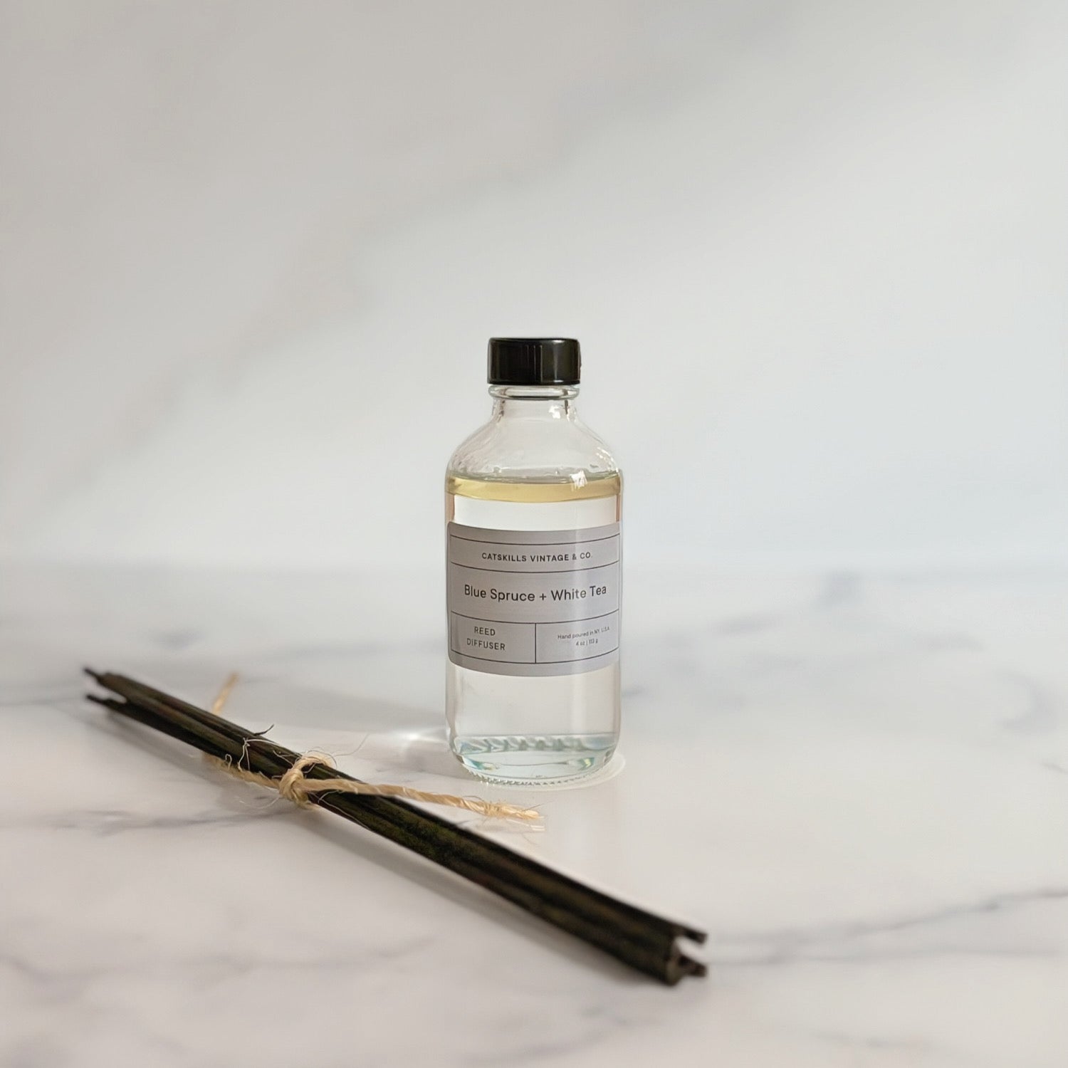 Reed Diffuser - Blue Spruce + White Tea – Catskills Vintage & Co.